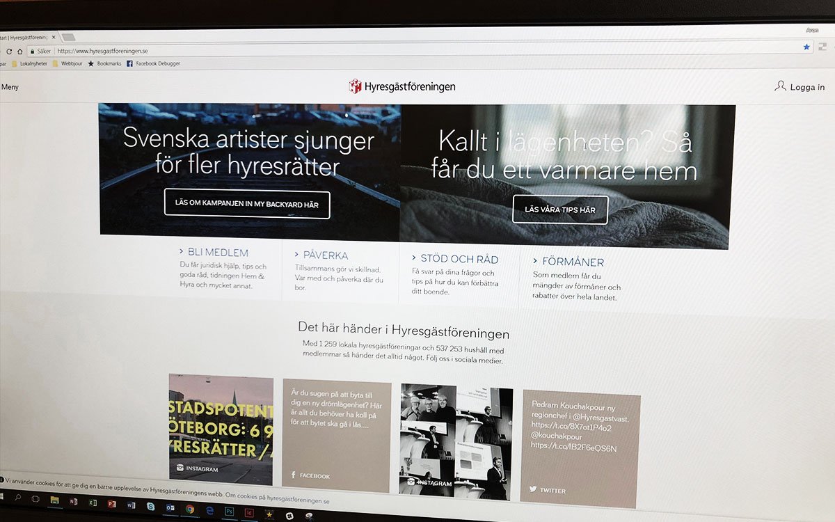 Ny webbplats för Hyresgästföreningen - Hem & Hyra