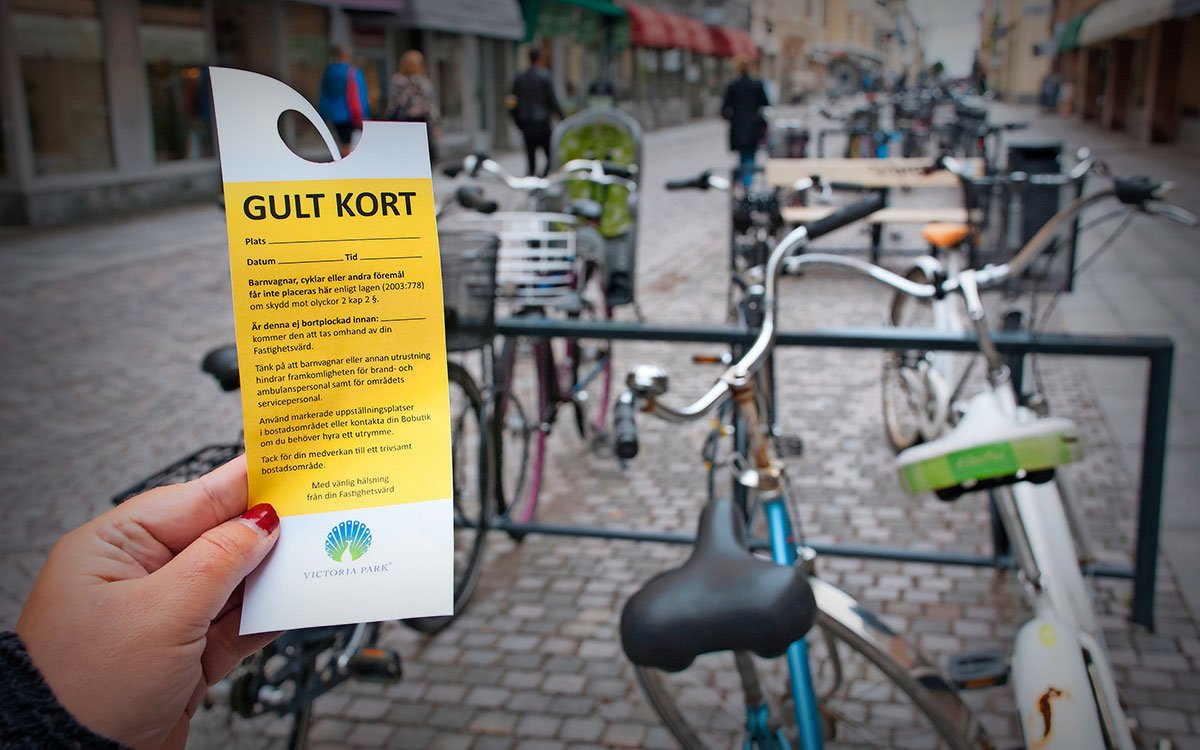Hyresvärd lappar cyklar i Ryd - Hem & Hyra