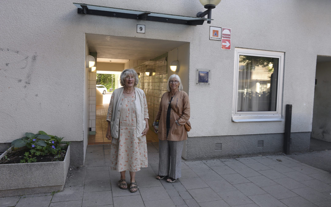 Leietakerne til den berømte "Sockerbiten" i Björkhagen beskytter huset ...