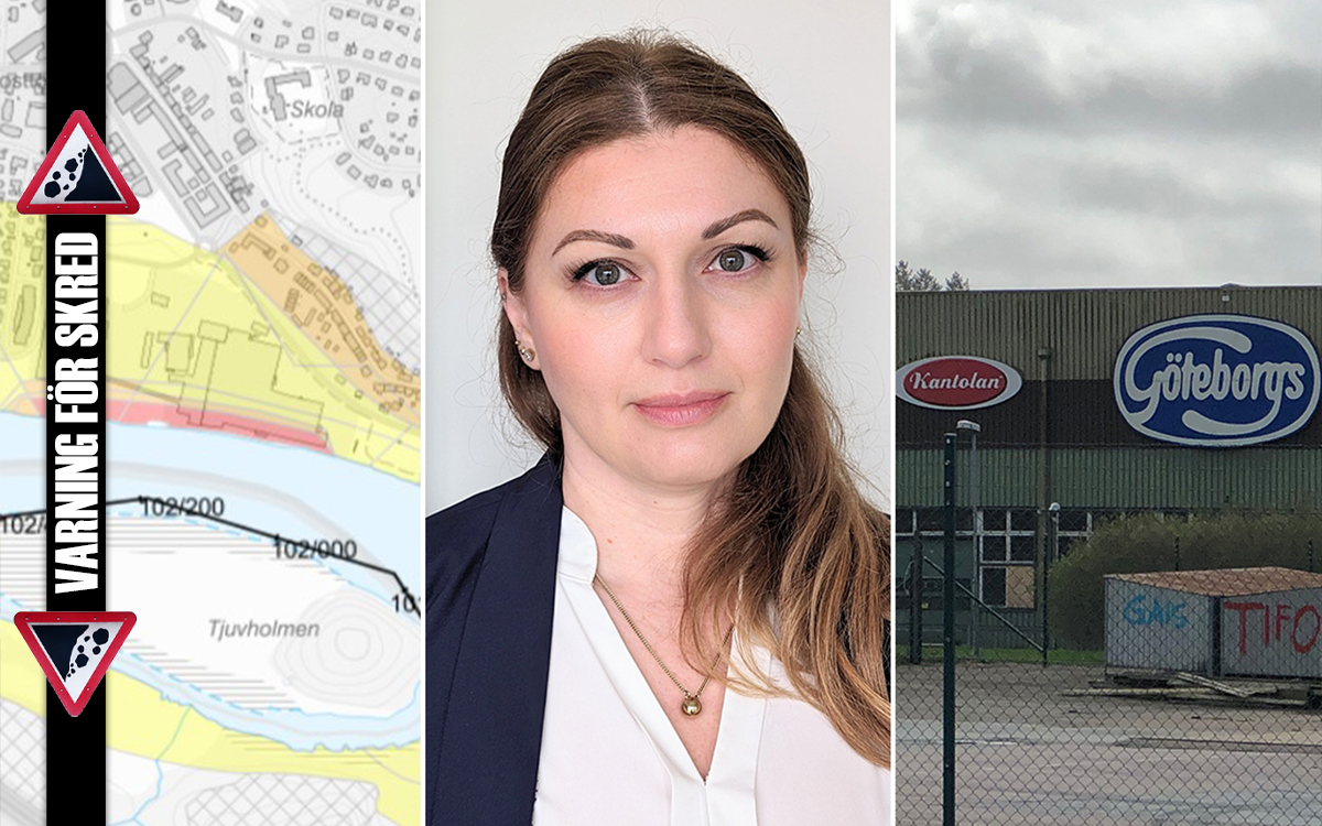Här planeras ny stadsdel – mitt i rödmarkerade riskzonen för skred ...
